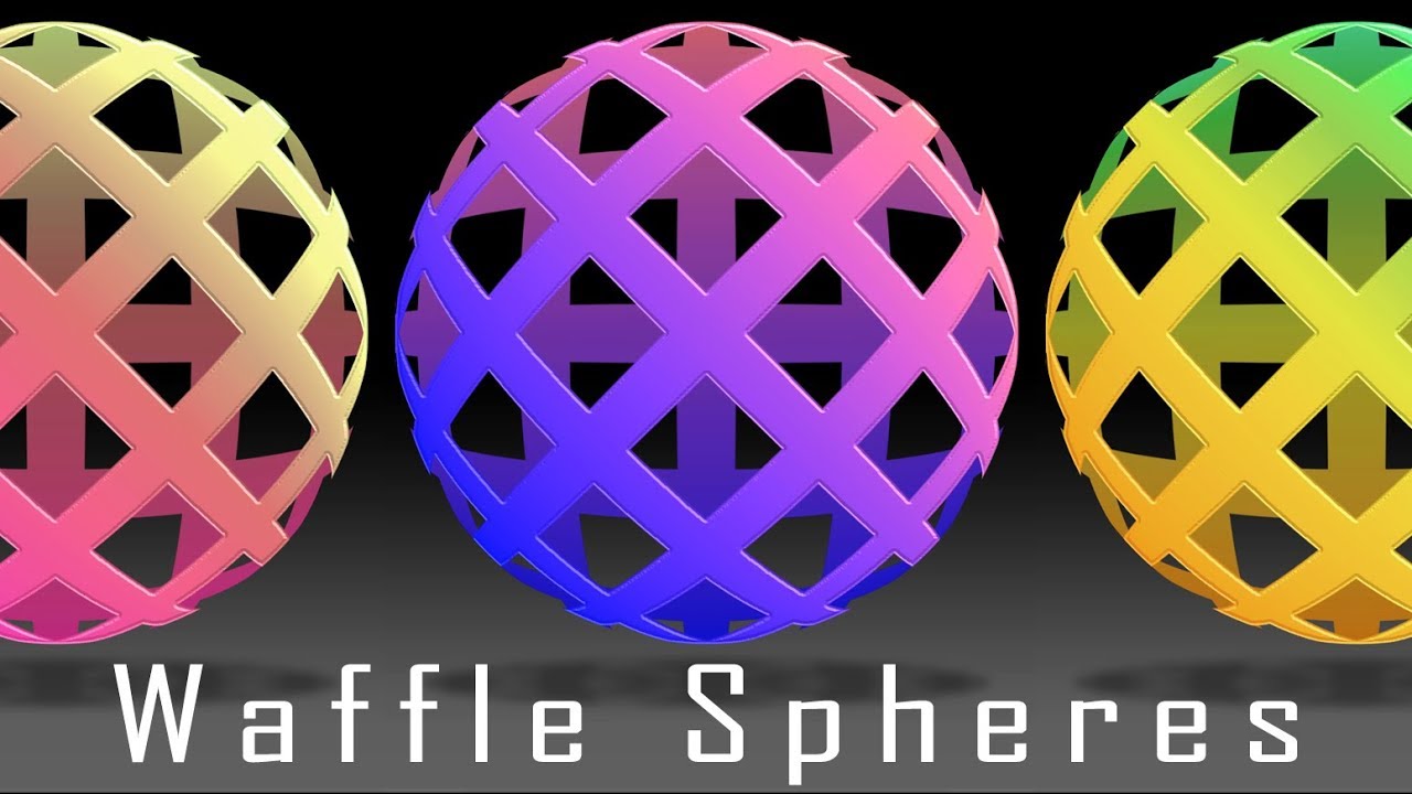 Photoshop: How to create awesome, faux-3-D, waffled-spheres from scratch