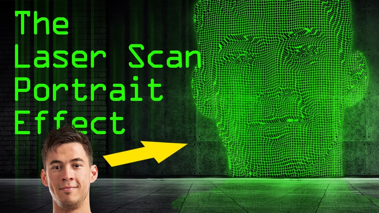 Photoshop: Create a sci-fi, laser scan, grid portrait