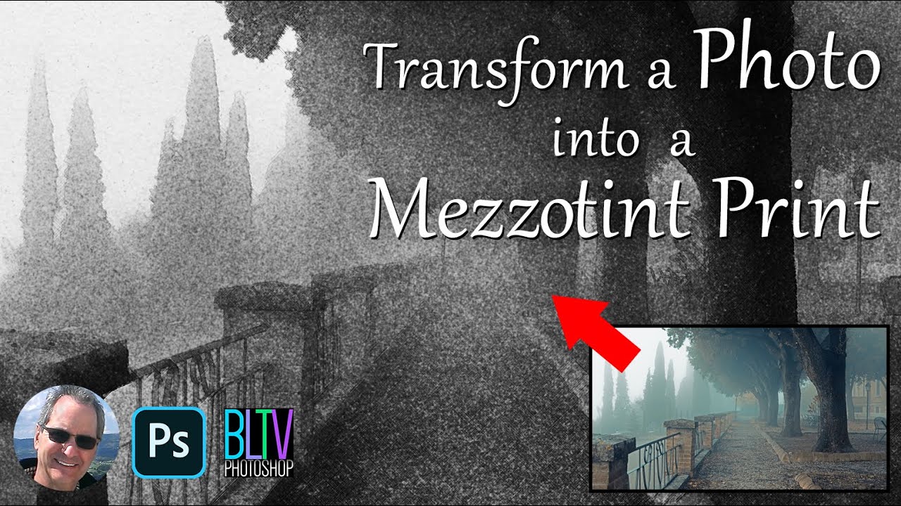 Photoshop: Transform PHOTOS into the Look of Fine Art MEZZOTINT Prints.