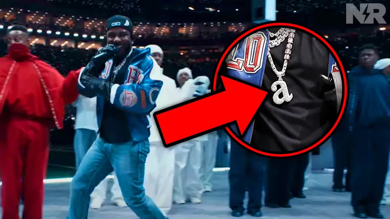 KENDRICK LAMAR SUPER BOWL HALFTIME SHOW BREAKDOWN! Easter Eggs ...