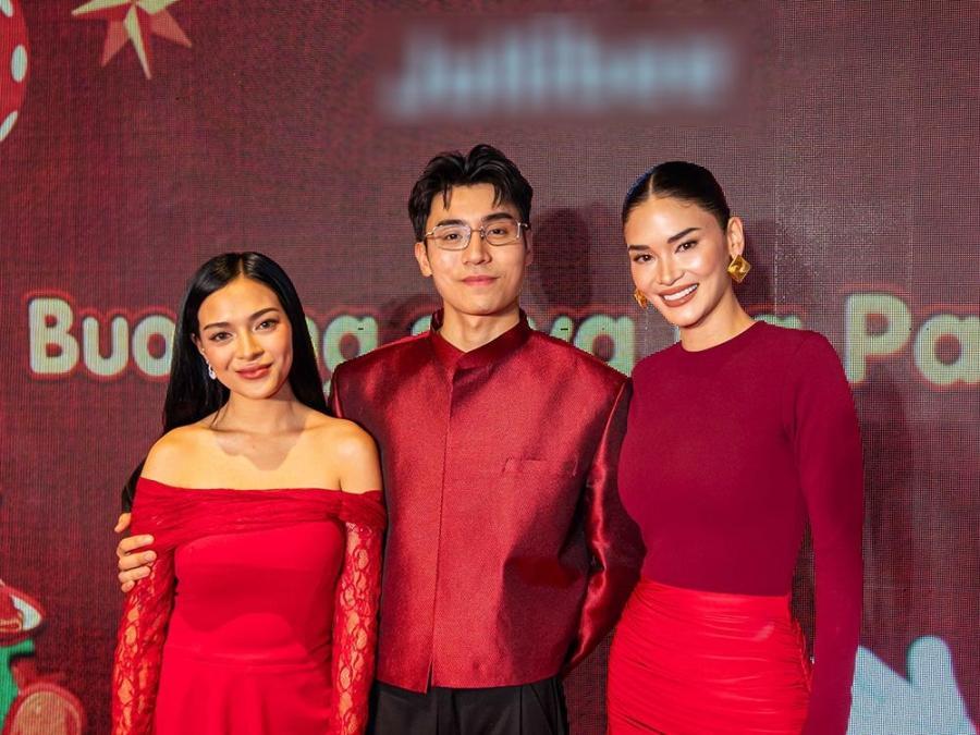 Mika Salamanca, Brent Manalo and Pia Wurtzbach spread holiday cheer at ...