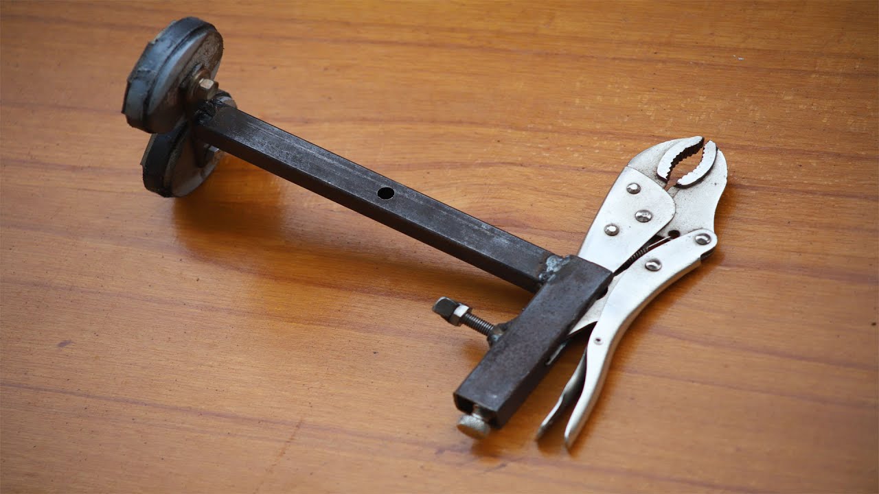 Amazing idea! Homemade vice grip plier holder with magnet