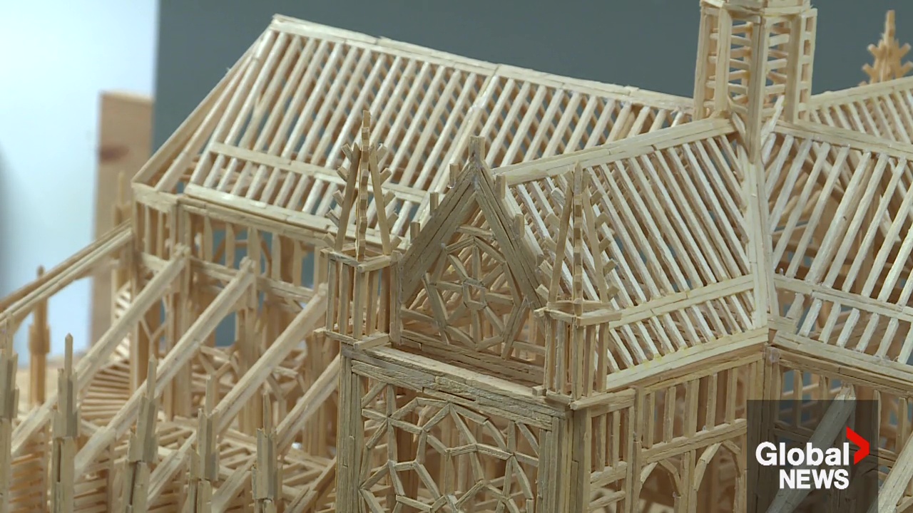 Edmonton senior builds matchstick models of iconic landmarks