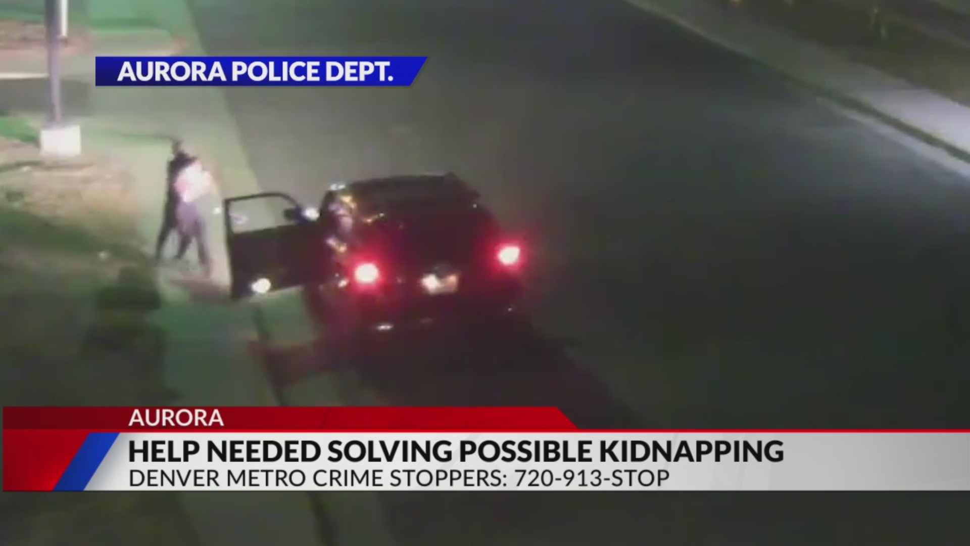 Police: Video captures potential ‘domestic-related kidnapping’ in Aurora