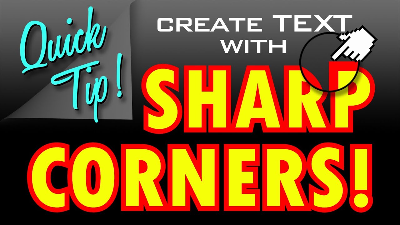 Photoshop Tip: How to Give Your Text's Strokes Razor-Sharp Corners!