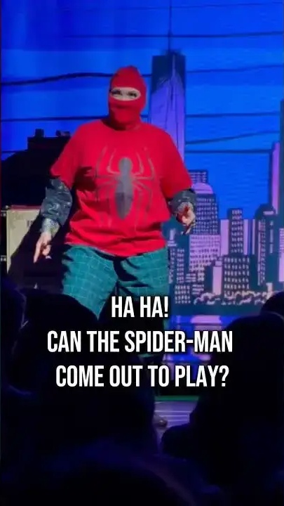 spider-man shooting gallery of villains show at disney!