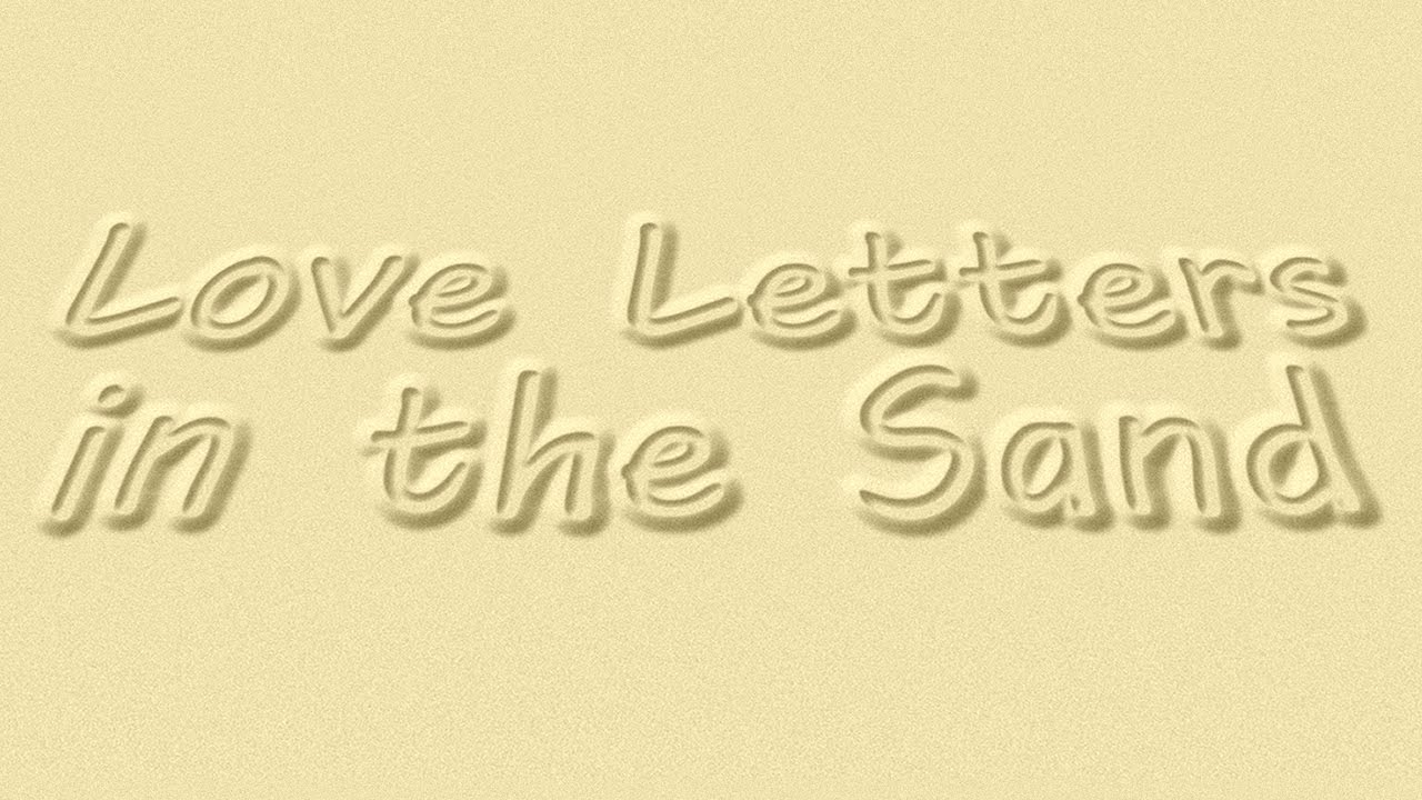 Photoshop tutorial: Sand text effect! How to write a message on the beach