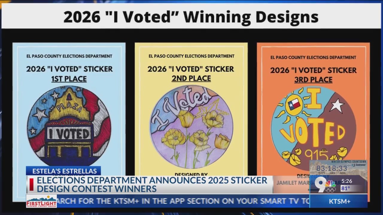 Estela's Estrellas: Elections Office posts sticker design contest winners