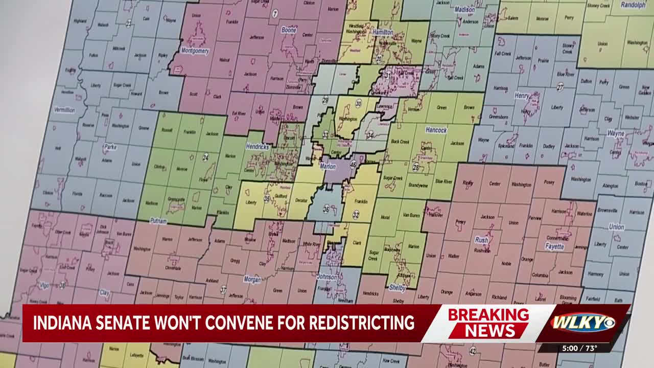 Indiana Senate tabling effort to redraw congressional maps