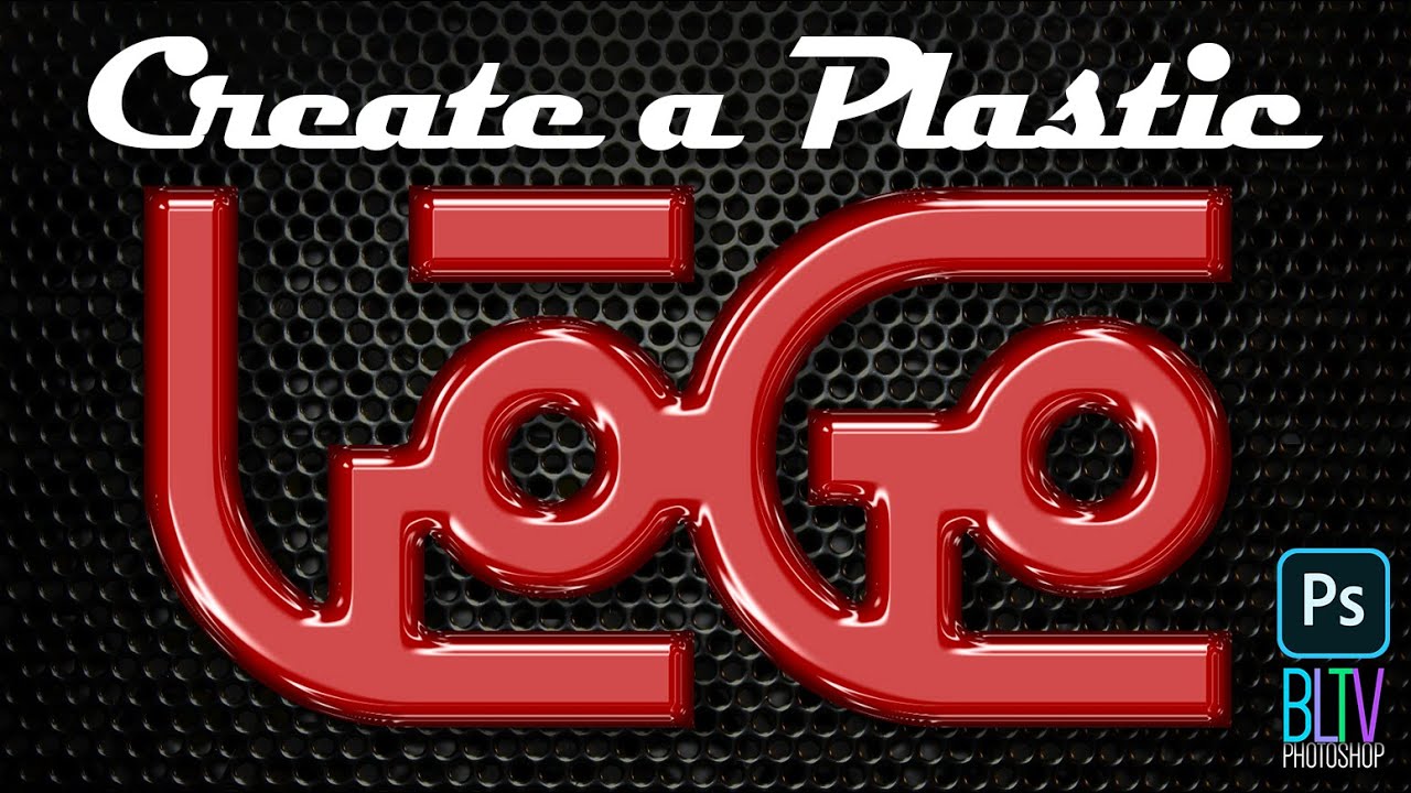 Photoshop: How to create a shiny plastic logo