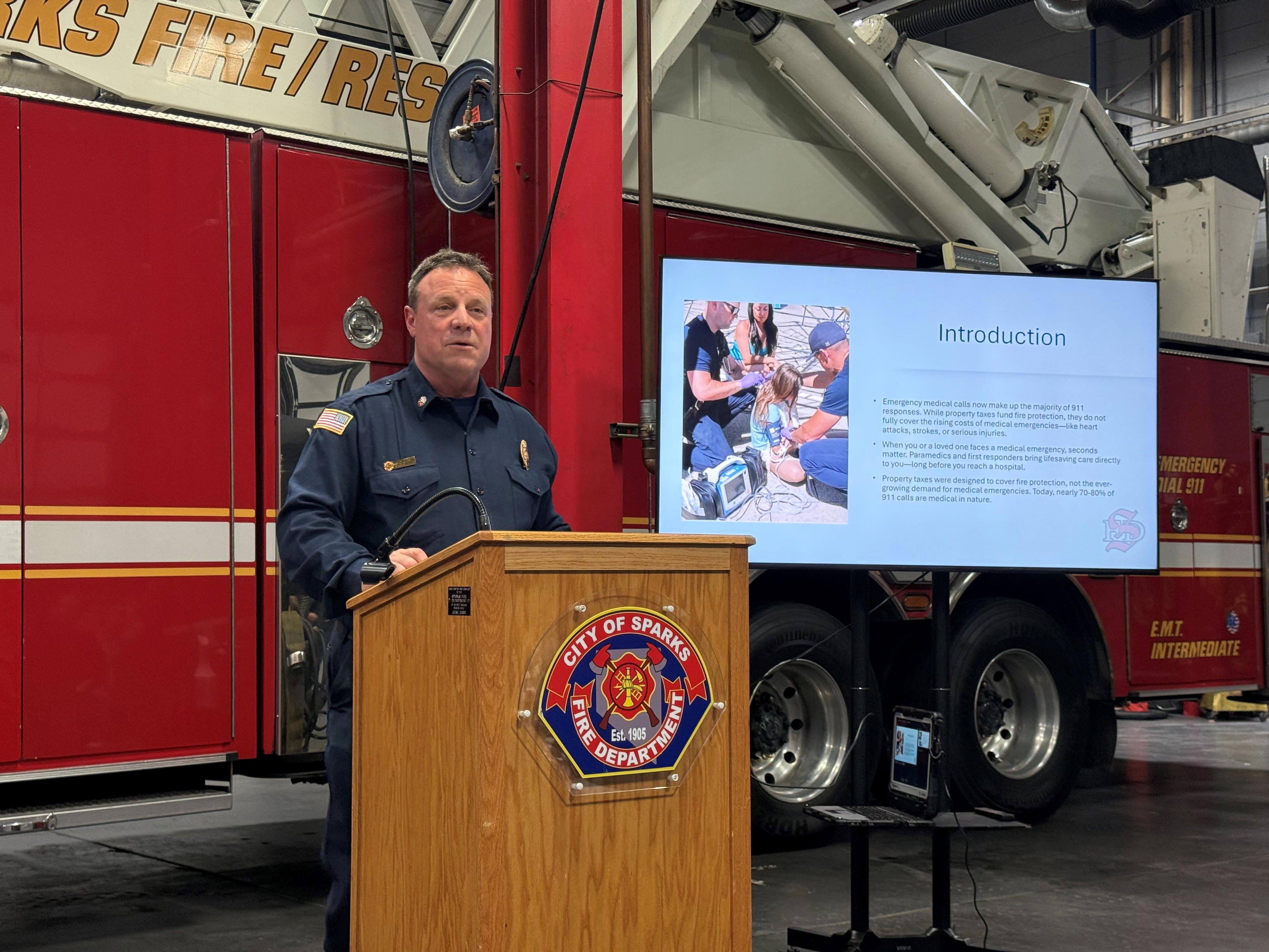 Sparks Fire Chief Walt White announces retirement, last day in June