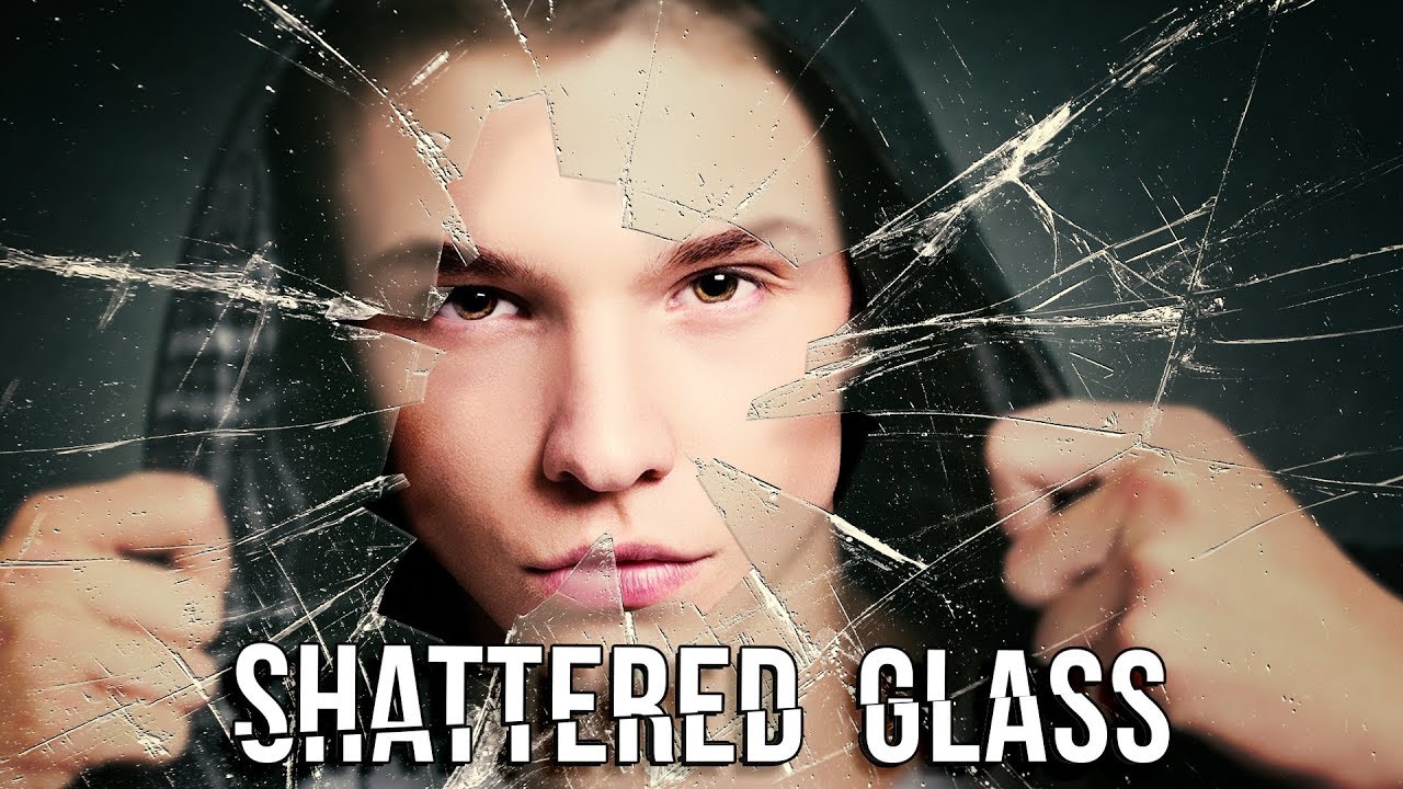 Photoshop: How to create a portrait behind shattered glass