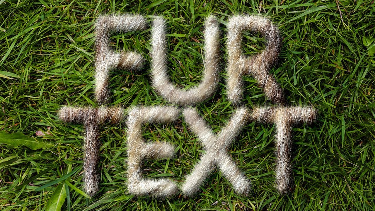 Photoshop: How to create text of fur!