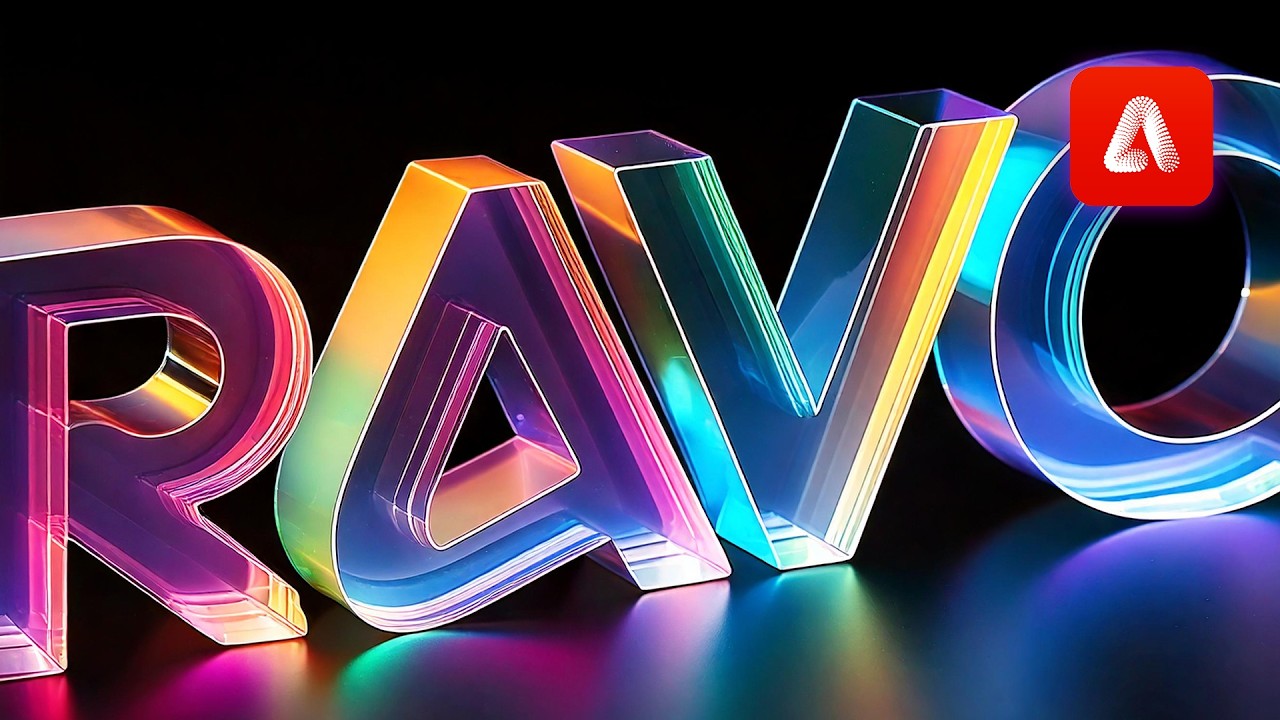 How to create 3D glass text and logos with AI