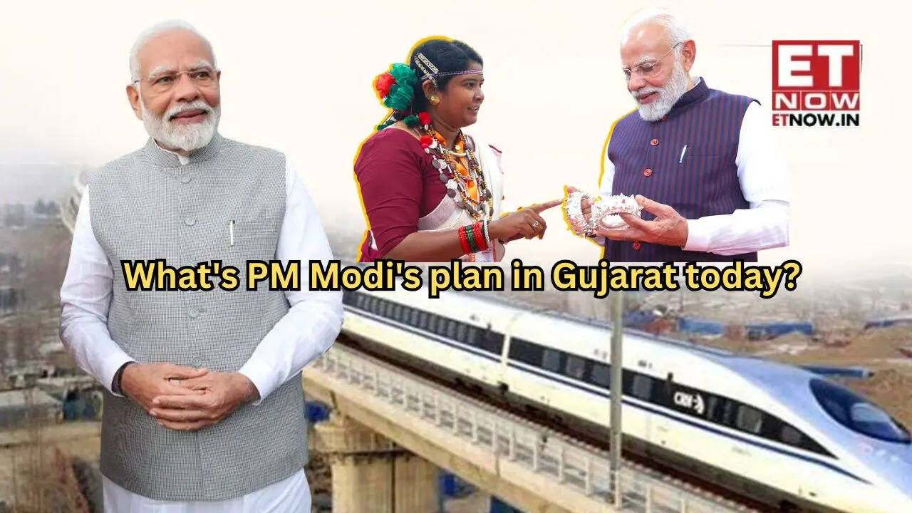 PM Modi reviews Bullet Train station progress in Surat: Later to launch ...