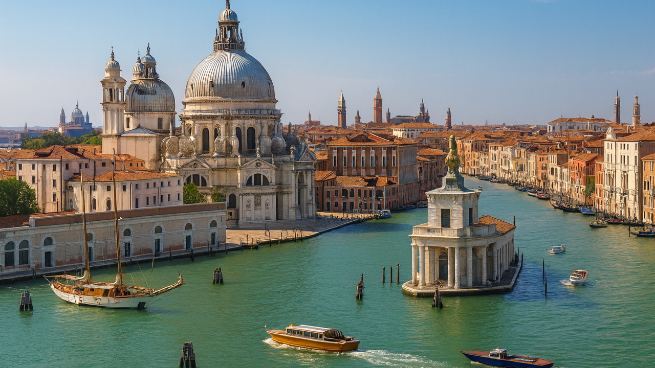 Een Rustige Vlucht Boven Punta della Dogana