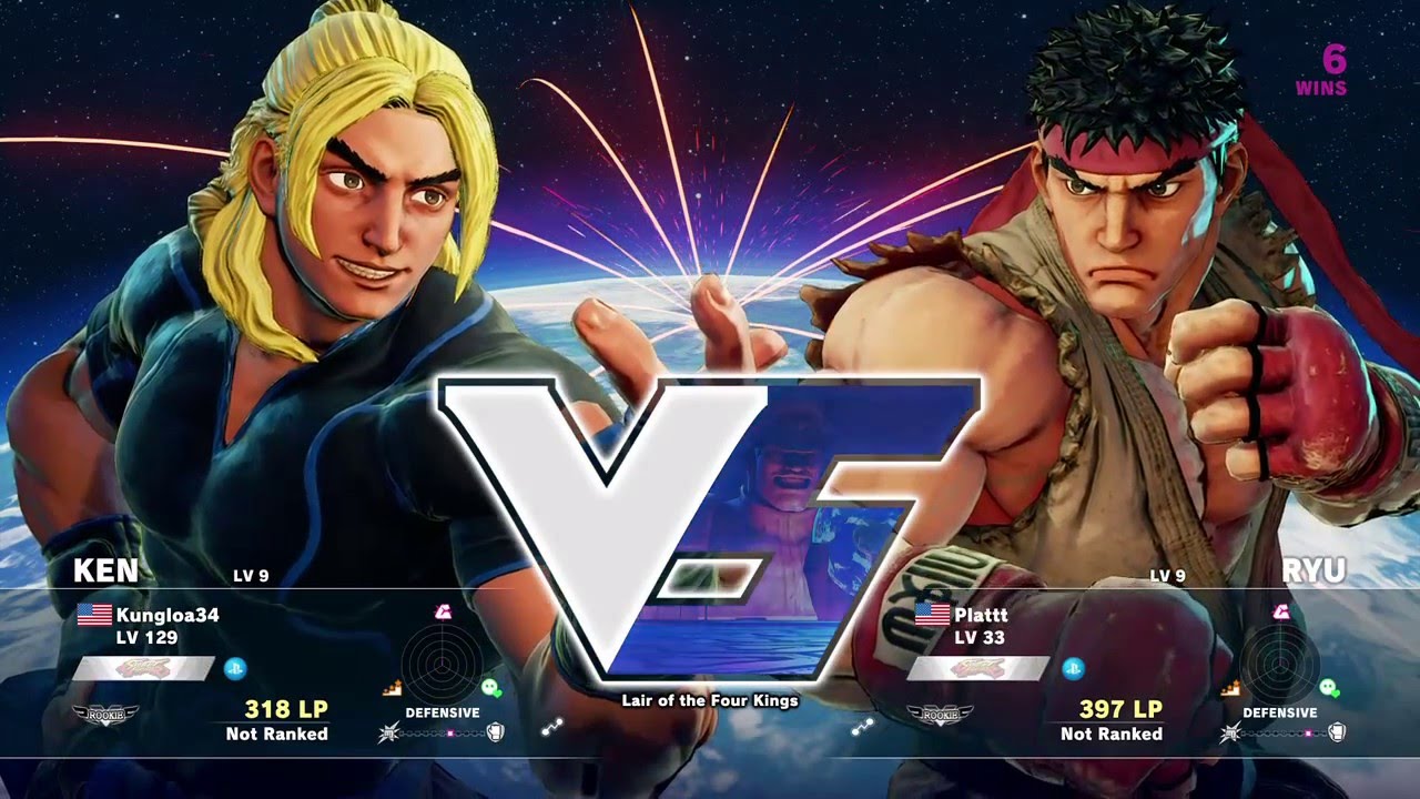 Street Fighter V Ken ranked part 1