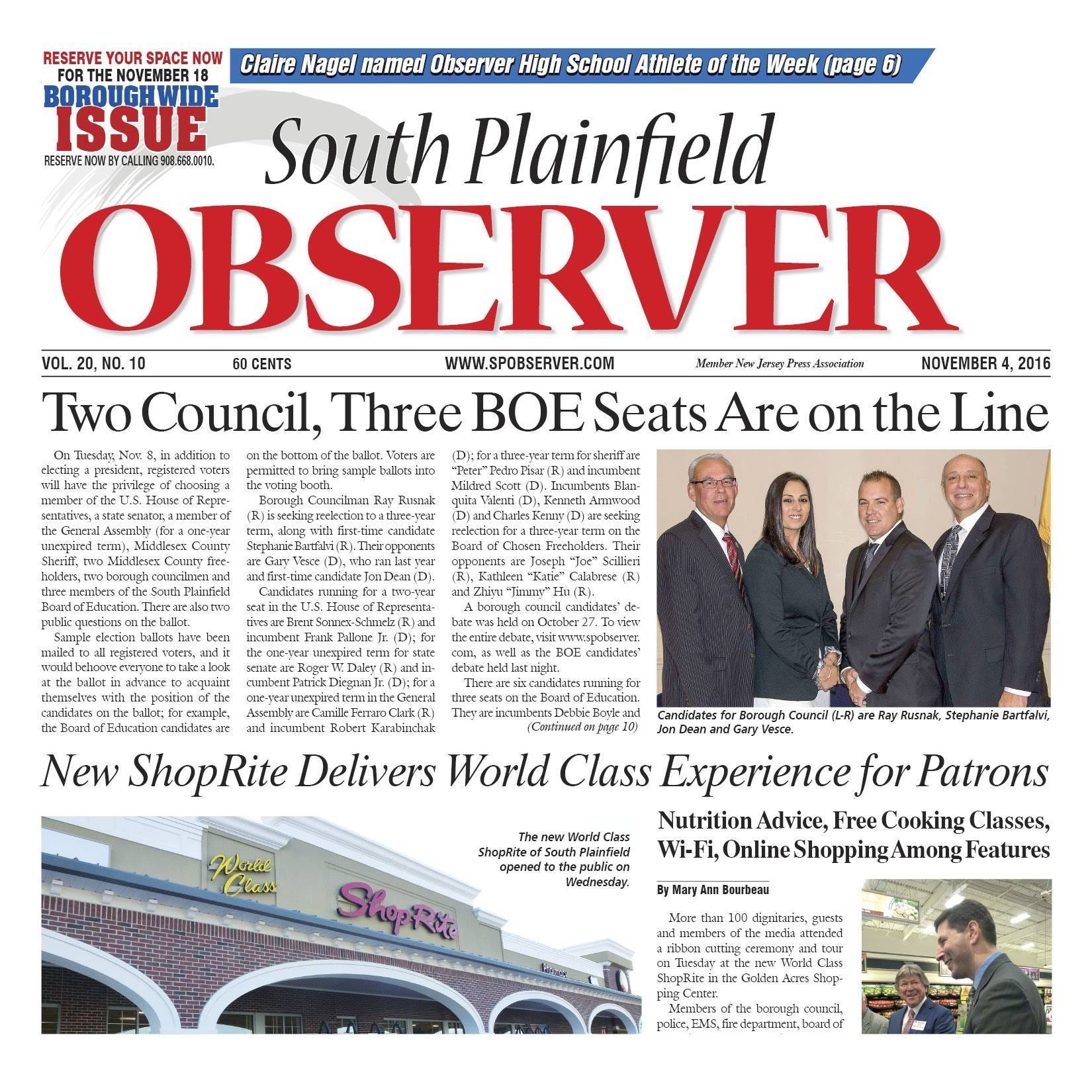 South Plainfield Observer weekly newspaper publishing final edition ...