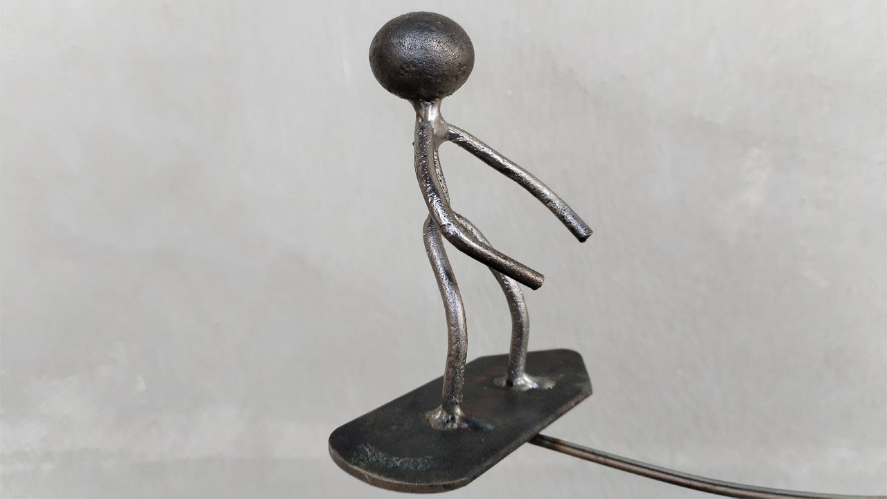 Funny! Amazing welding art projects! Scrap metal ski