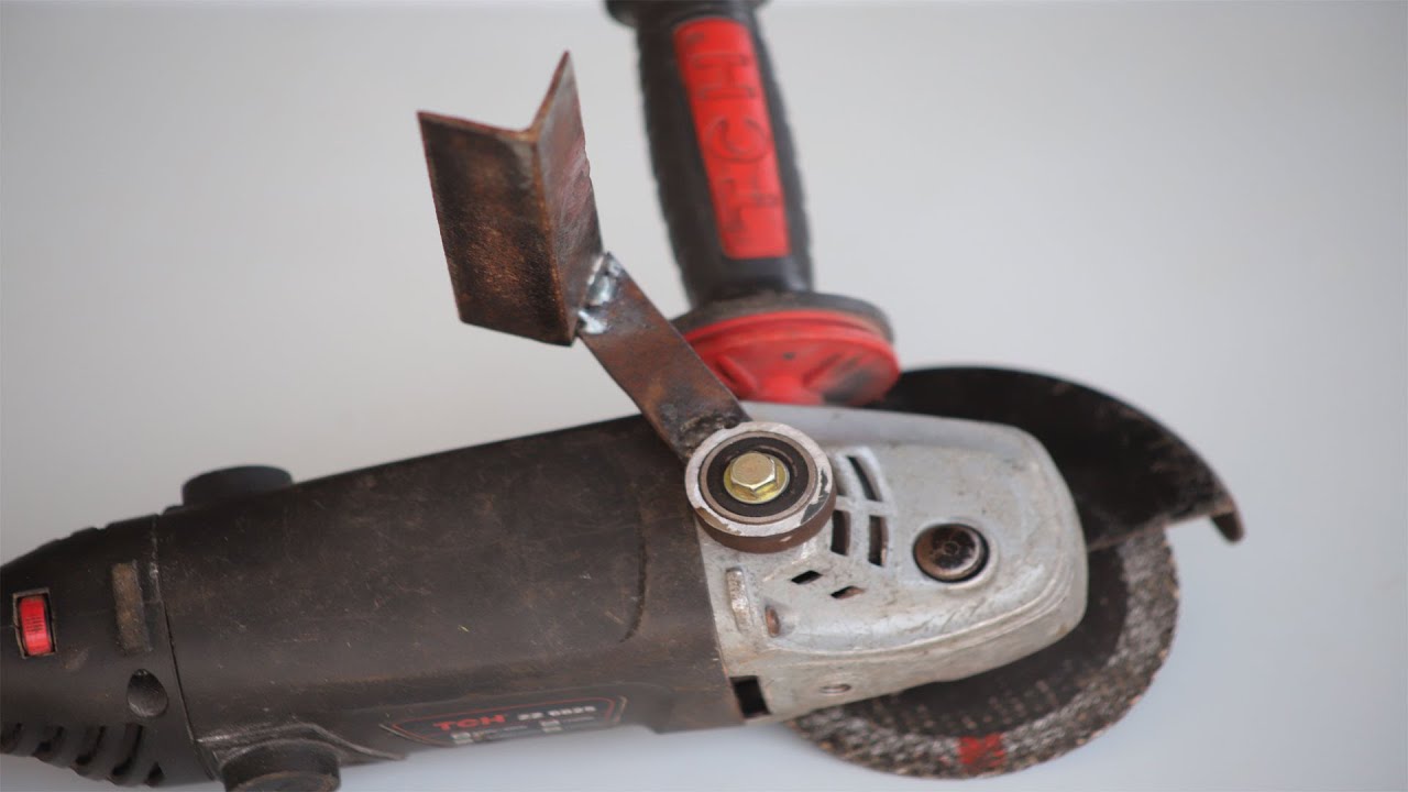 Not many people know about this amazing homemade angle grinder attachment