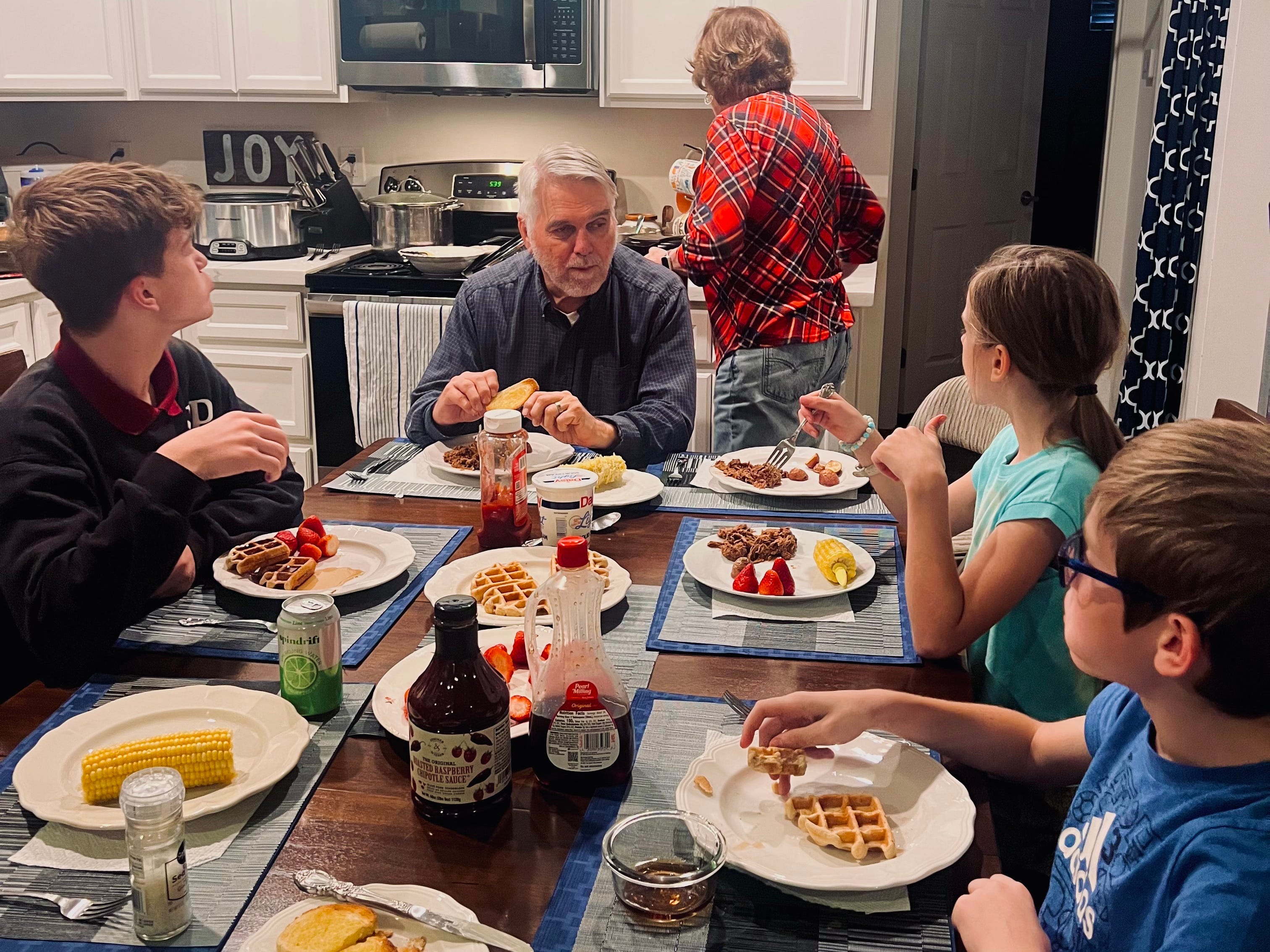 We go to weekly dinners at Grandma's house. It's a tradition we ...