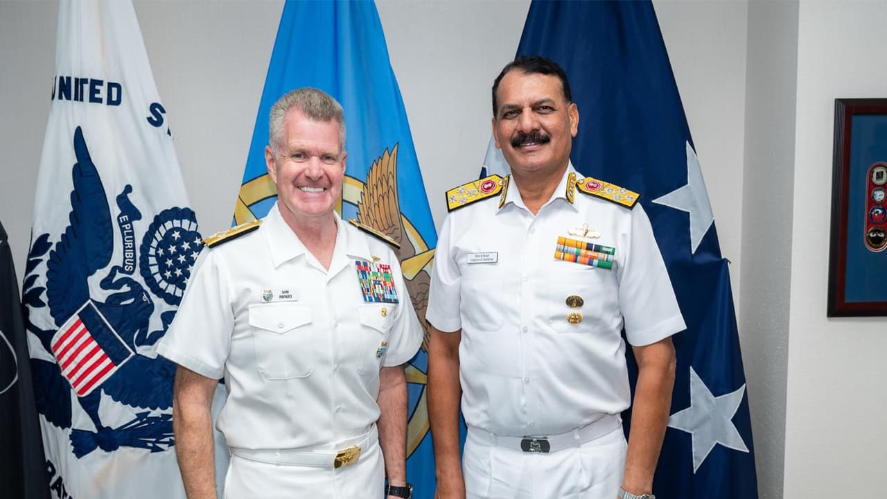 Indian Navy Chief Tripathi meets US military leaders in high-level visit