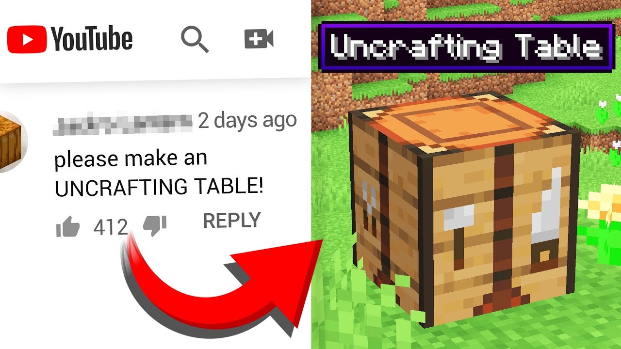Turning comments into Minecraft crafting recipes! #5