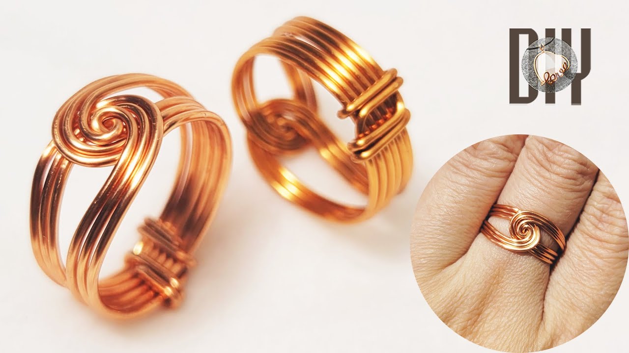 5 minutes to make twisted ring | Simple jewelry tutorial | Copper wire 1000