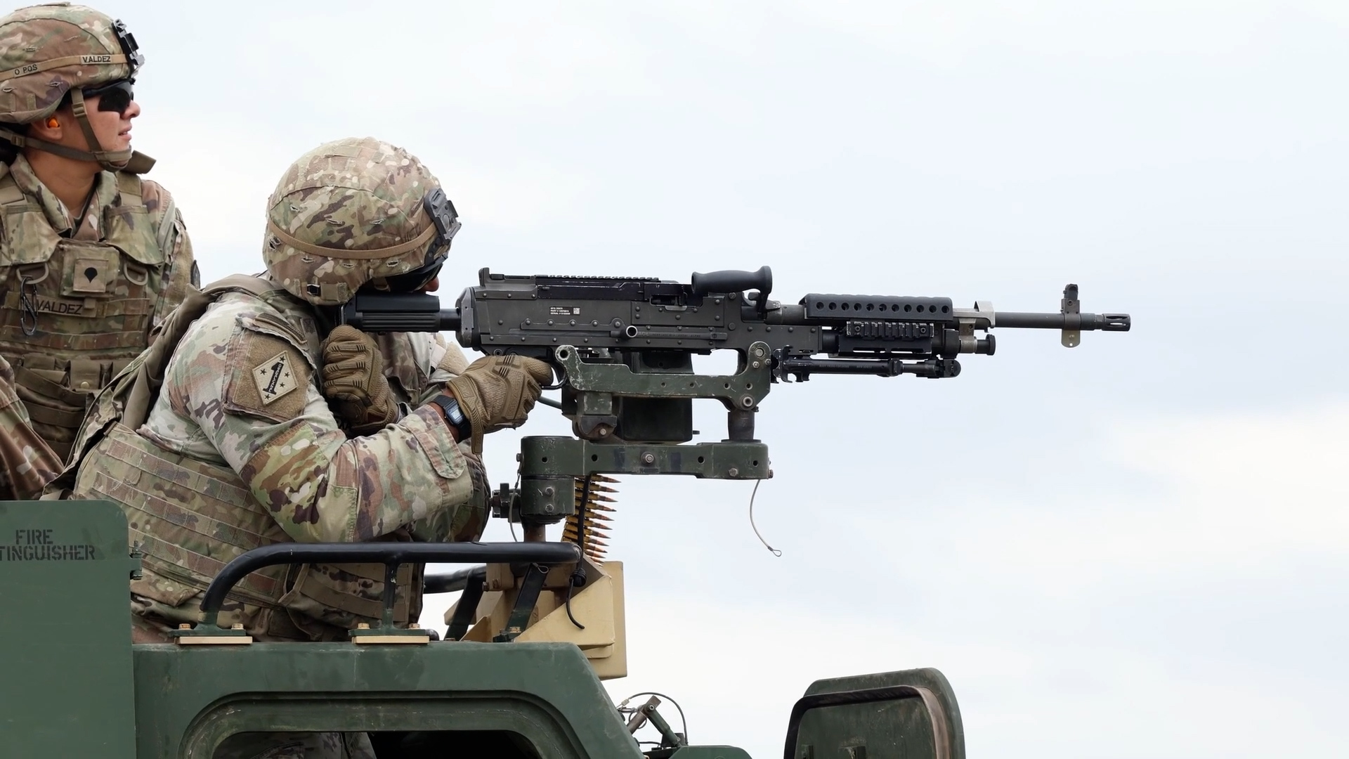 Soldiers Train on M240 Machine Gun at Fort Sill