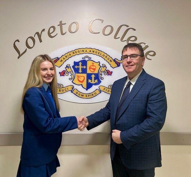 Loreto College celebrates Aoife Dempsey’s success in Rotary Youth ...