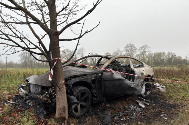 Shocking aftermath of major car fire in village revealed