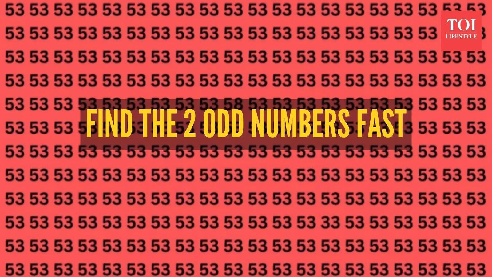 Optical illusion: Only a person who can think fast can spot 2 odd ...