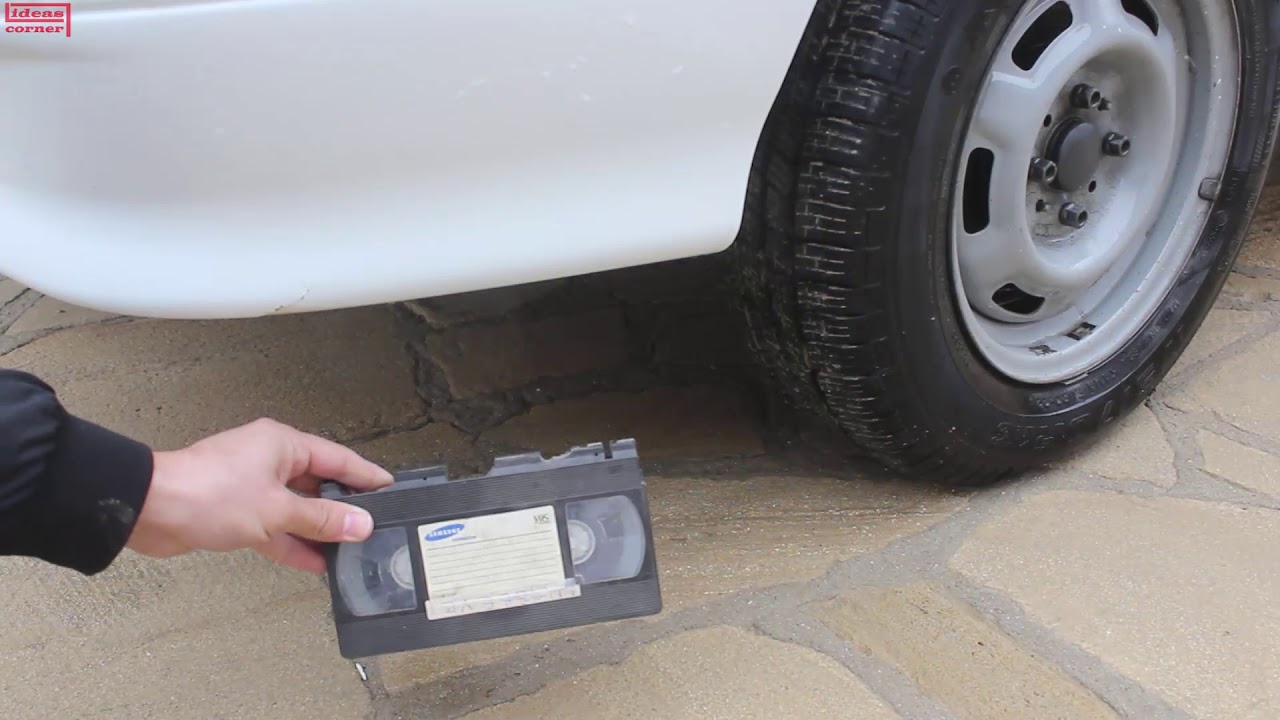 Experiment: Car vs video cassette