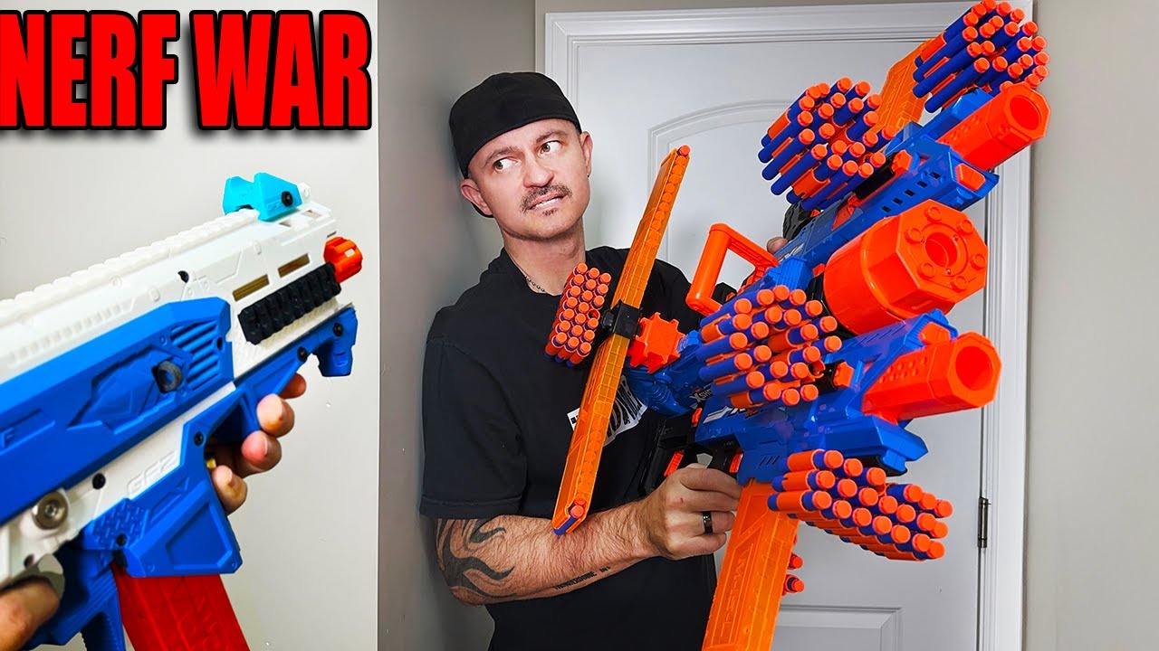 Nerf war: Kid vs dad showdown 5