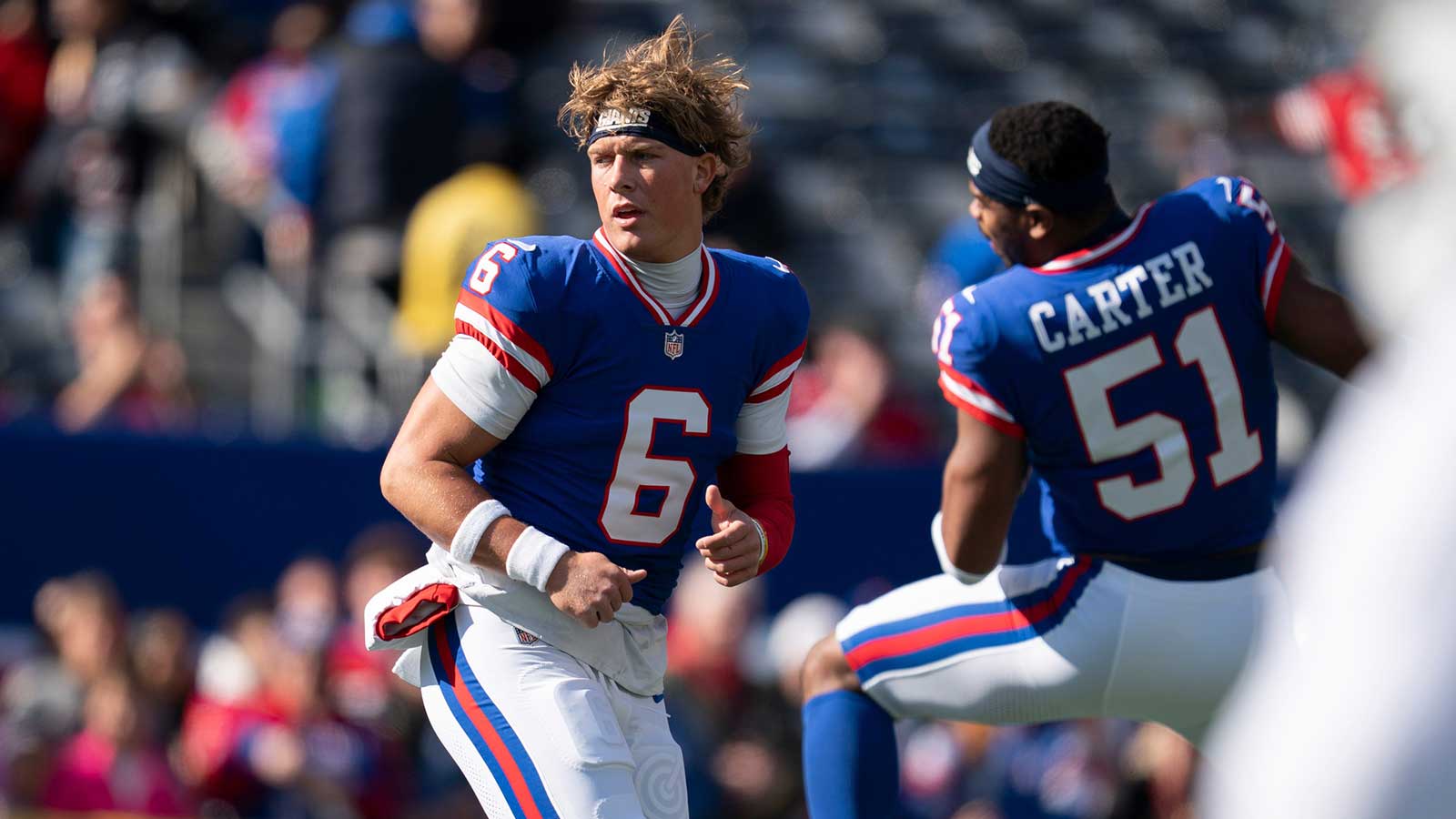 Giants’ Jaxson Dart has ‘dad’ joke after Darius Slayton’s engagement to ...