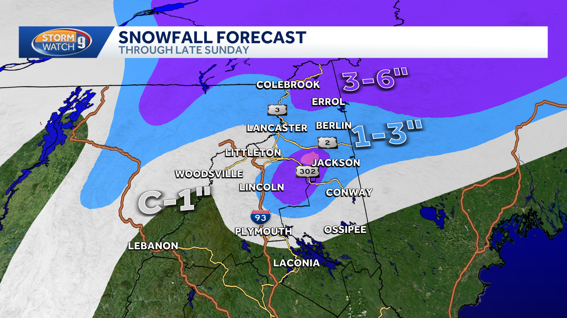 Saturday night system to bring snow, wintry mix, rain to New Hampshire