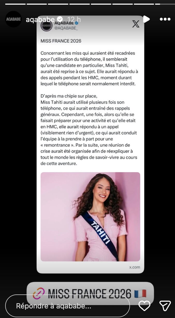Miss France 2026 : Hinaupoko Devèze, Miss Tahiti 2025, aurait subi une ...