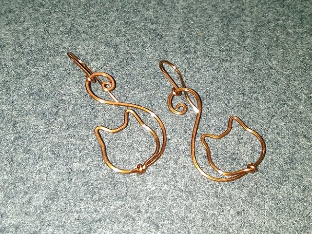 Couple Cat Earrings How To Make Wire Jewelry 182