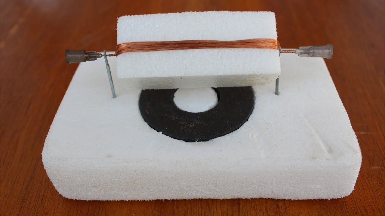 DIY simple DC motor / How to make a simple DC motor