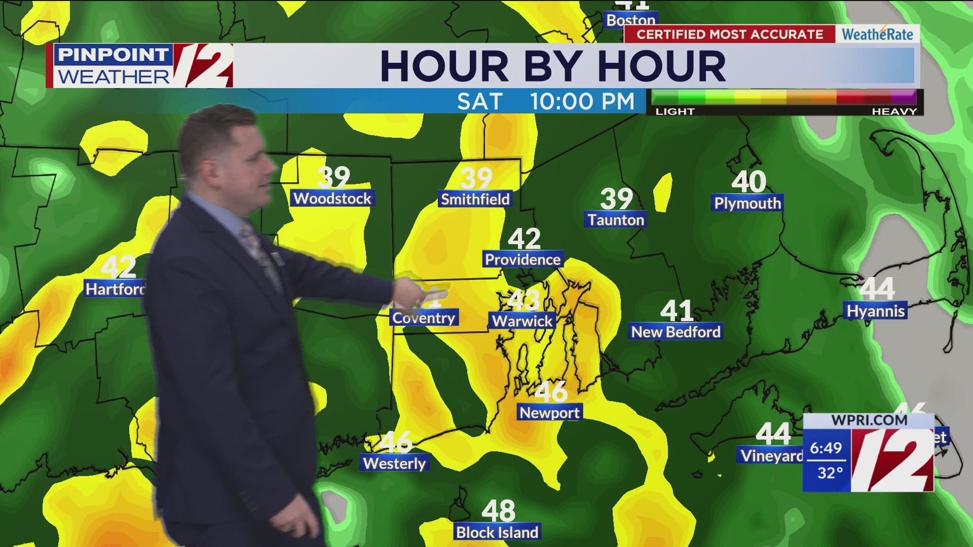 WPRI 12 Weather Forecast 11/15/25: Dry, Chilly Today; Rain Likely Tonight