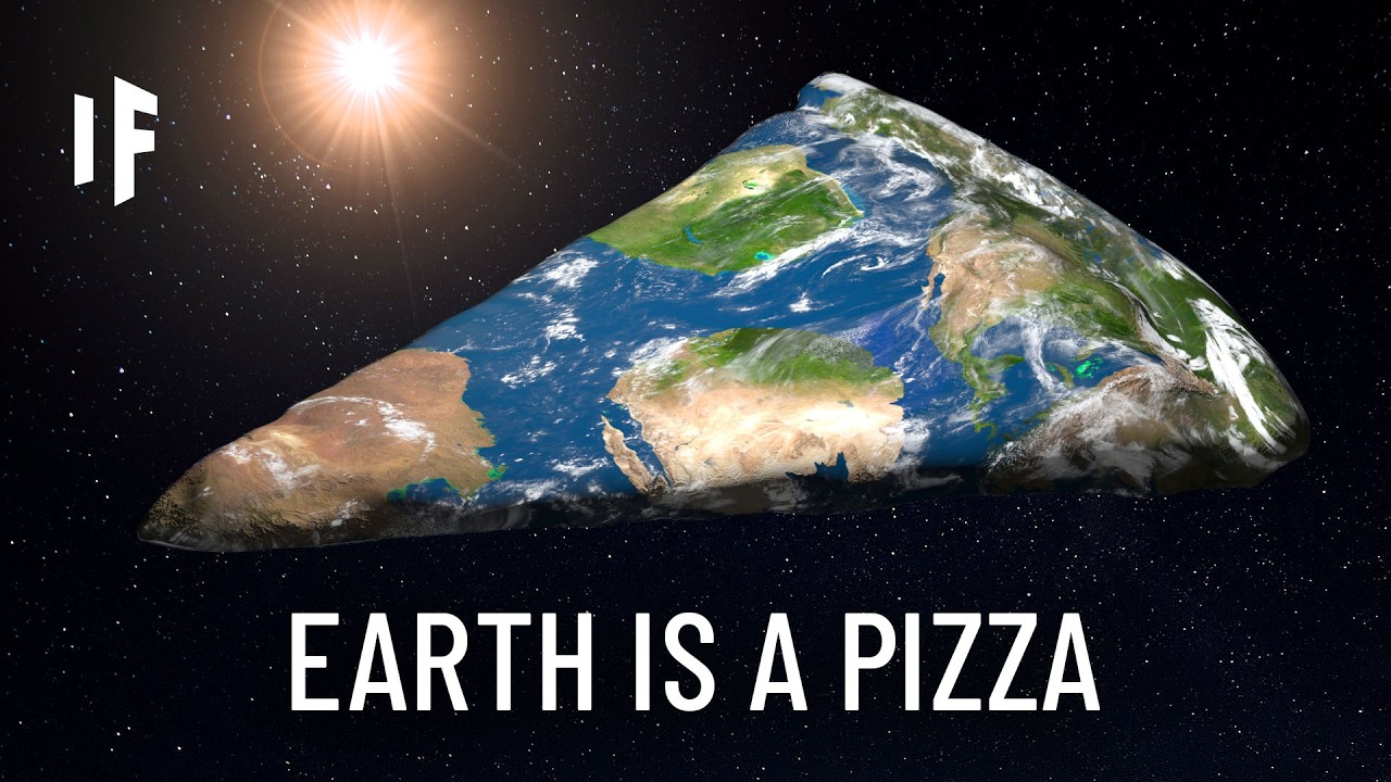 Imagine what would happen if Earth was shaped like a pizza