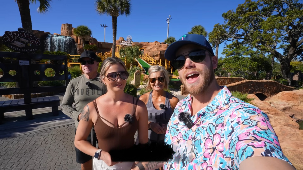 Family Day at a Wild Mini Golf Course!