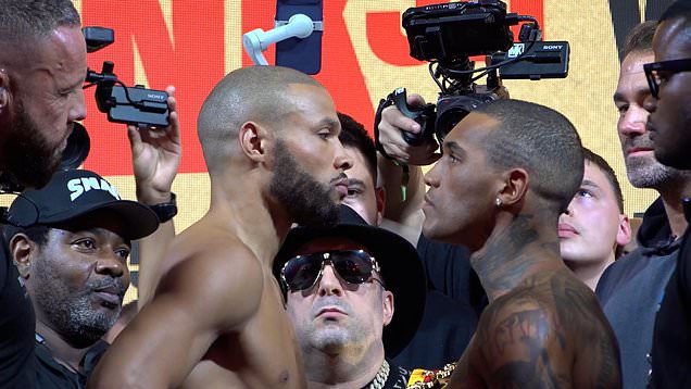 Chris Eubank Jr and Connor Benn come face to face before rematch