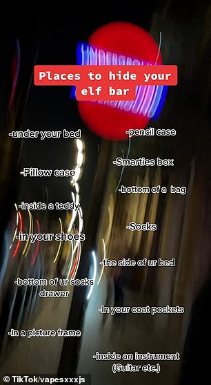 Think your child is secretly vaping? Experts reveals the most common ...