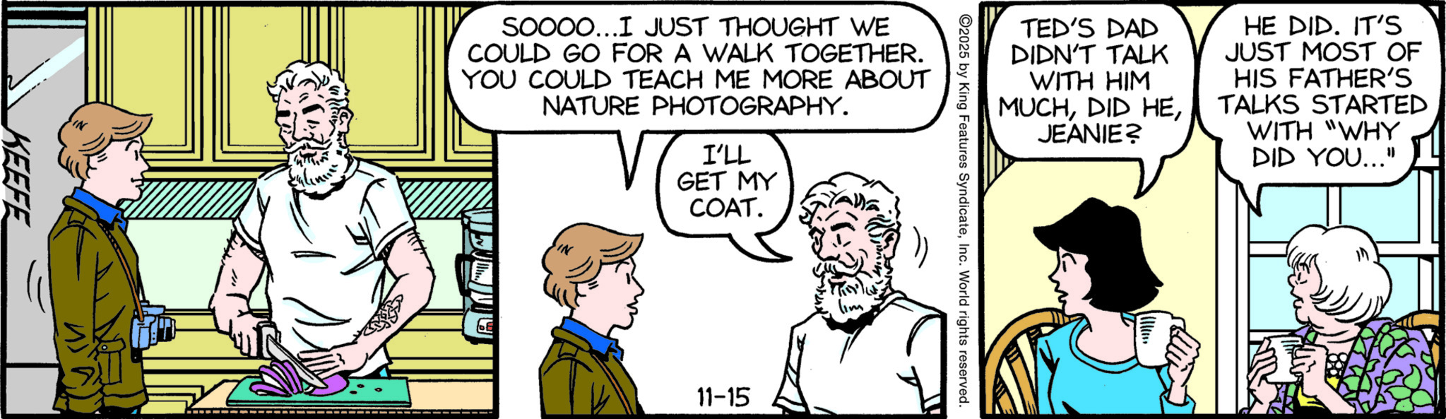 Sally Forth by Francesco Marciuliano; drawn by Jim Keefe