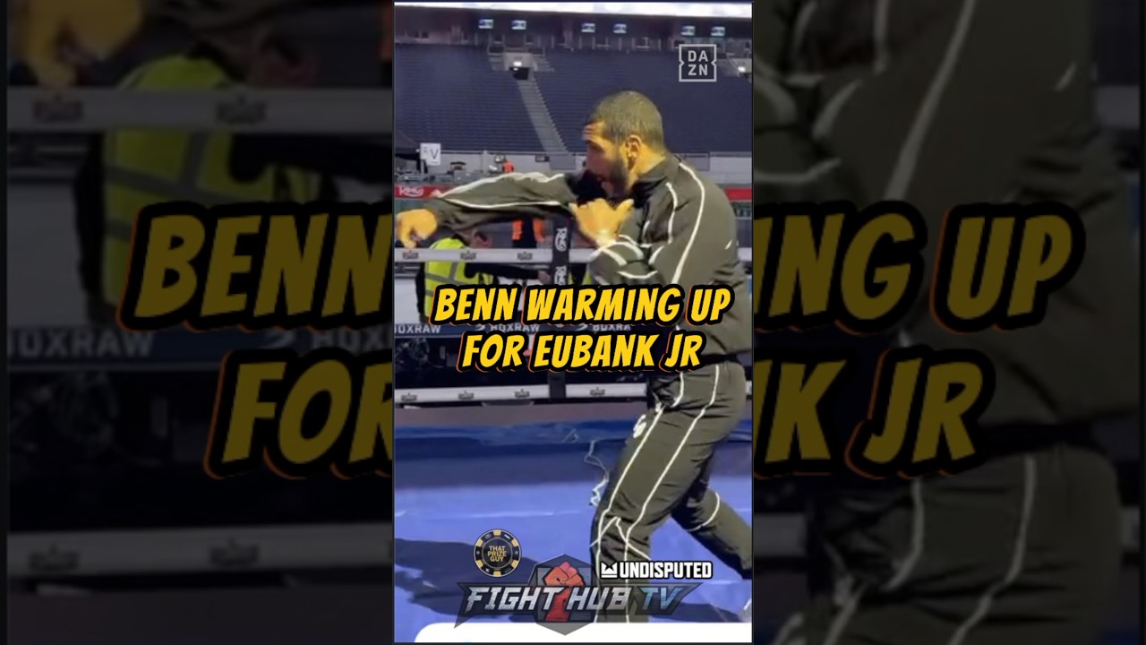 Conor Benn FIRST LOOK warming up and testing the ring for Eubank JR!