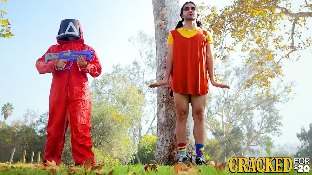 We Remade Squid Game For $20 (Red Light, Green Light Scene)