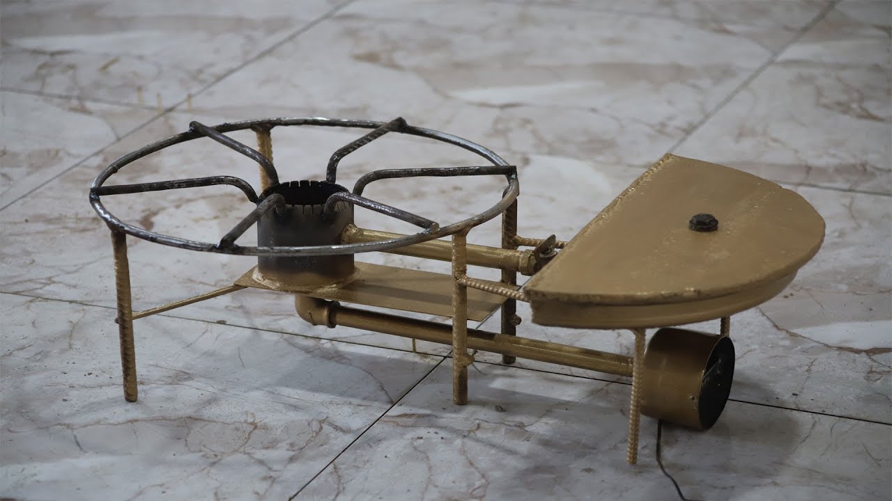 Amazing waste oil stove! How to make used oil stove burner