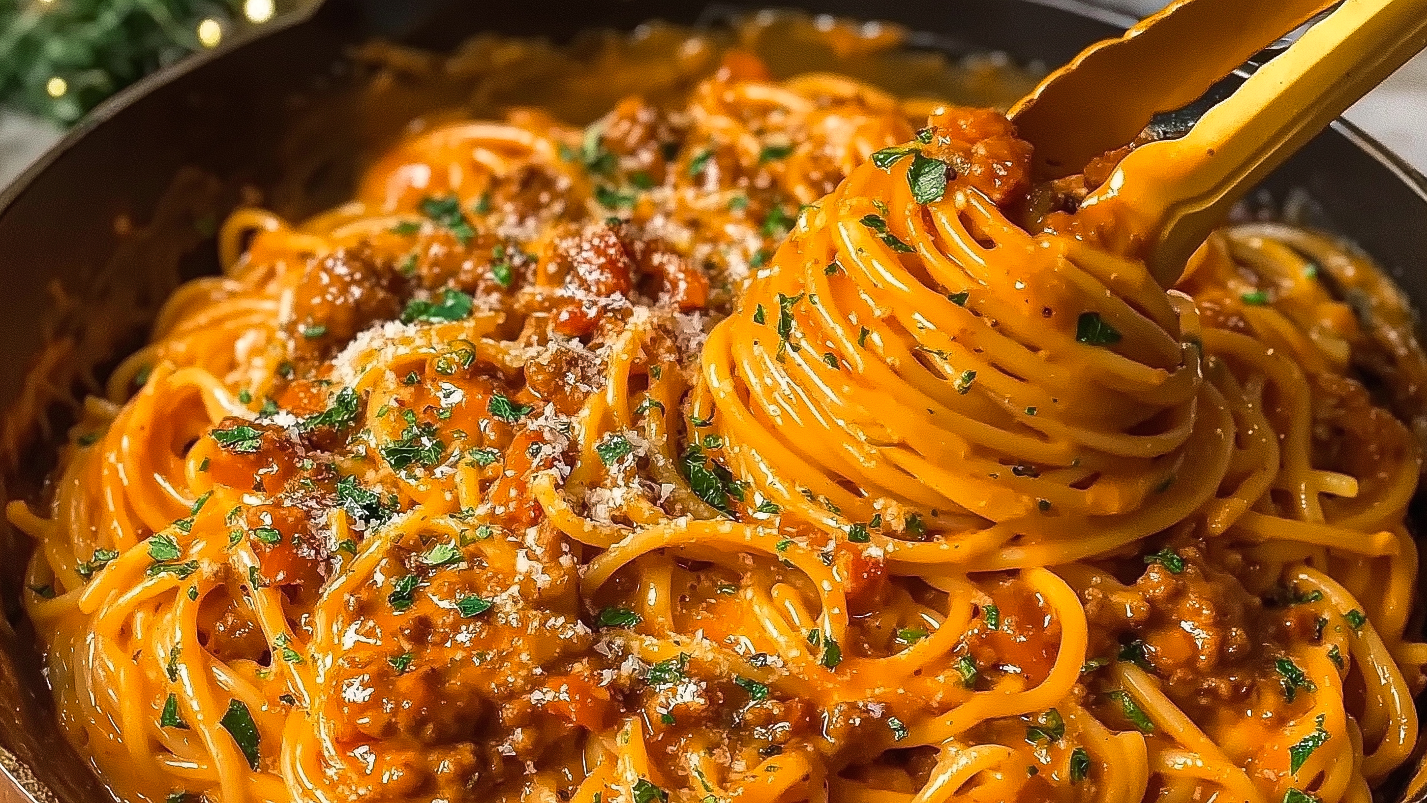 Ditch the box! One pot beef pasta always wins! Insanely quick and easy