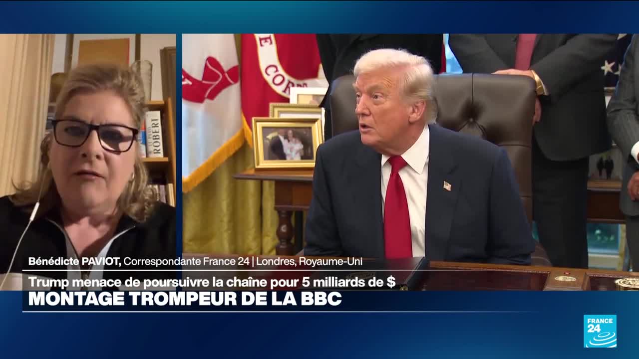Montage trompeur de la BBC : Donald Trump menace de poursuivre la chaîne